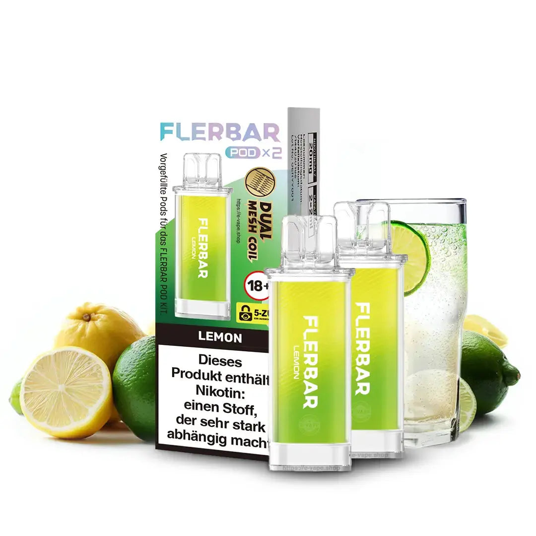 Flerbar 2x Pod Lemon 20mg/ml | Elfbar600.bayern – Original Elfbar kaufen